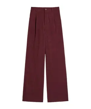 Varley Floris Wide-leg Corduroy Trousers - Red
