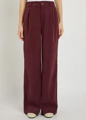 Varley Floris Wide-leg Corduroy Trousers - Red