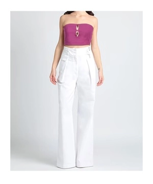 GANNI Embellished Shirred Bandeau Top