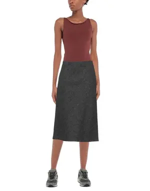 MAISON MARGIELA Herringbone Flannel Midi Skirt