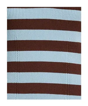 Farm Rio Striped Knit Long Sleeve Top
