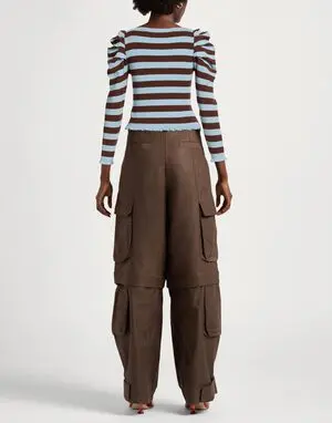 Farm Rio Striped Knit Long Sleeve Top