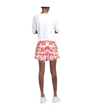 Farm Rio Floral Print Gabardine Hot Pants