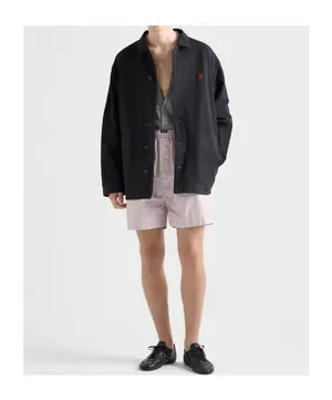 Prada Cotton Jacket With Turn-down Collar