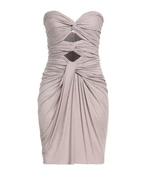 Saint Laurent Sleeveless Balloon Dress - Nude