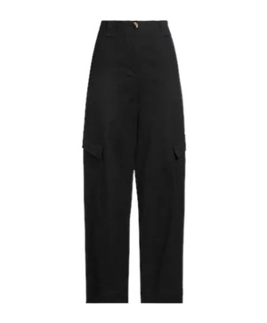 GANNI High Waist Cargo Pants - Black