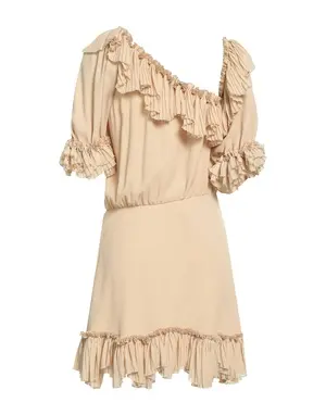 Saint Laurent Minimalist Ruffled Dress