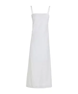 Tory Burch Sleeveless Square Neck Flare Dress