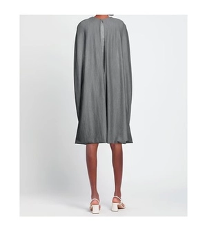 Burberry Jersey Cape Dress With Round Neck And Short Sleeves