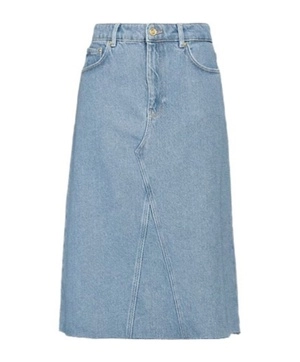 GANNI Flared Denim Skirt