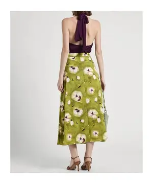 MAXCO. Halter Neck Pleated Top