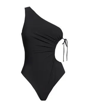 Saint Laurent One-shoulder One-piece Swimsuit - Black