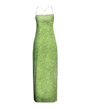 GANNI Floral-print Maxi Dress - Green