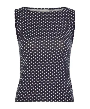 REFORMATION Dusk Polka Dot Jersey Top