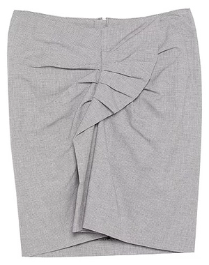 Isabel Marant Étoile Houndstooth Mini Skirt With Ruffled Edges - Gray