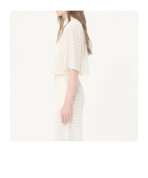 Valentino Garavani Micro Cotton Fleurs A Jour Shirt