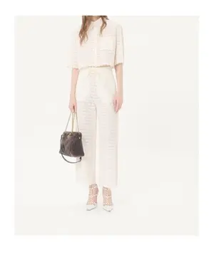 Valentino Garavani Micro Cotton Fleurs A Jour Shirt