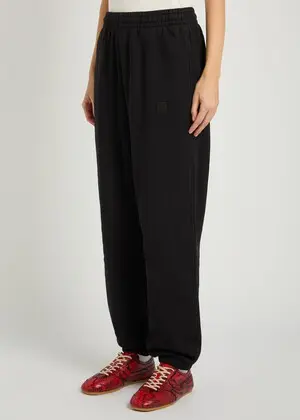 ANINE BING Karter Logo-embroidered Cotton Sweatpants