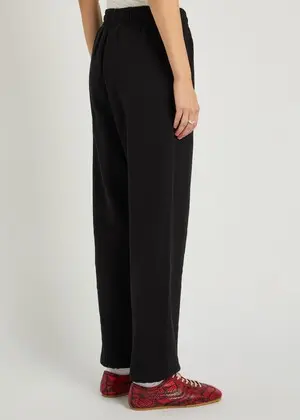 ANINE BING Karter Logo-embroidered Cotton Sweatpants