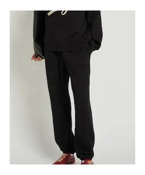ANINE BING Karter Logo-embroidered Cotton Sweatpants