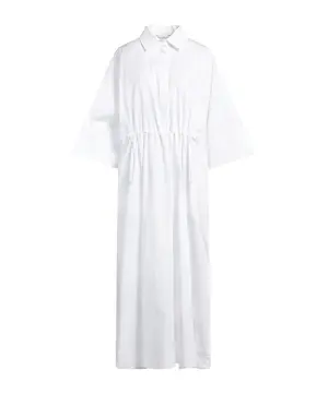 Max Mara Long Sleeve Shirt Dress - White
