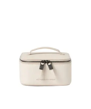 Brunello Cucinelli Grained Leather Jewelry Box - Ivory