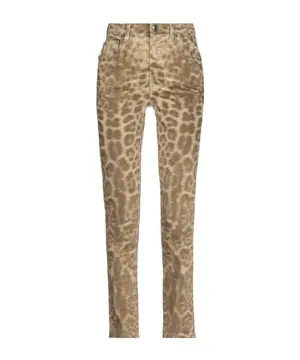 Burberry Straight-leg Leopard Print Jeans