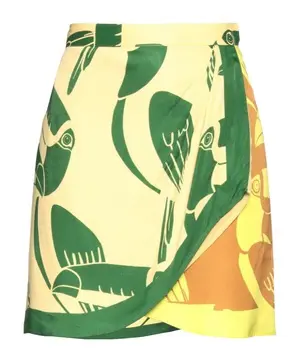 Farm Rio Printed Asymmetric Midi Skirt