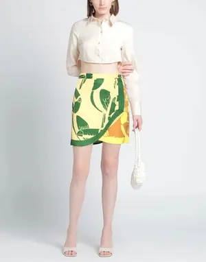 Farm Rio Printed Asymmetric Midi Skirt