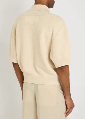 Jacquemus Le Polo Maille Striped Cotton-blend Polo Shirt