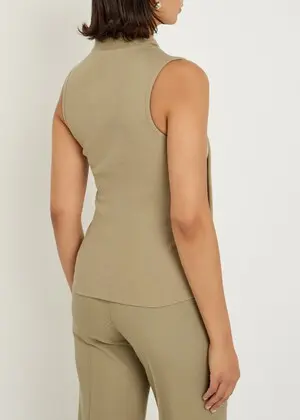 LEMAIRE Scarf-effect Cotton-blend Top