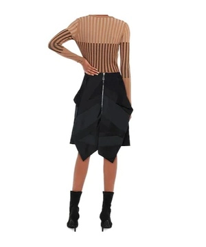 Burberry Flared Crepe Mini Skirt