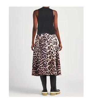 GANNI Sleeveless Cropped Jersey Top With Crewneck