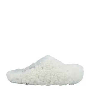 Marni Solid Color Round-toe Leather Shoes - White