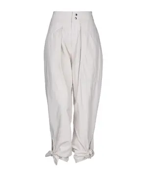 Isabel Marant Étoile Solid Color Slim-fit Trousers - White
