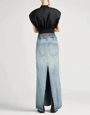 MAISON MARGIELA Light Wash Denim Umbrella Skirt