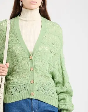 Farm Rio Solid Color Knit Cardigan