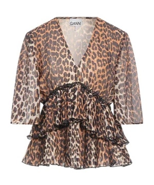 GANNI Tops - Nude