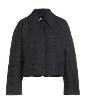 GANNI Quilted Jacket With Classic Collar