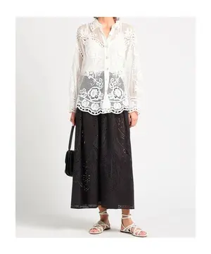 Farm Rio Lace Long Sleeve Shirt