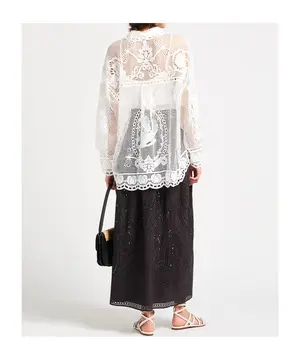 Farm Rio Lace Long Sleeve Shirt