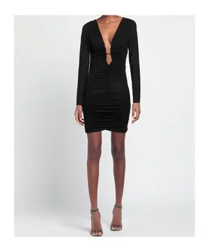 Isabel Marant Étoile Long Sleeve Deep V Neckline Mini Dress