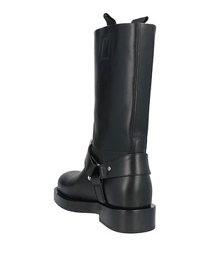 Burberry Tall Leather Boots With Square Heel