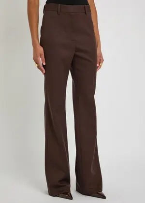 NILI LOTAN Corette Straight-leg Wool Trousers