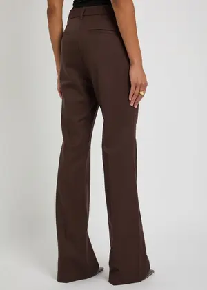NILI LOTAN Corette Straight-leg Wool Trousers