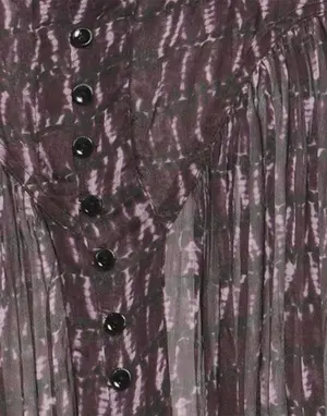 Isabel Marant Étoile Printed Long-sleeved Button-up Cover-up
