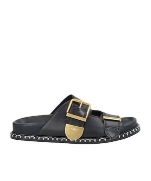 Chloé Flat Sandals With Buckle Strap