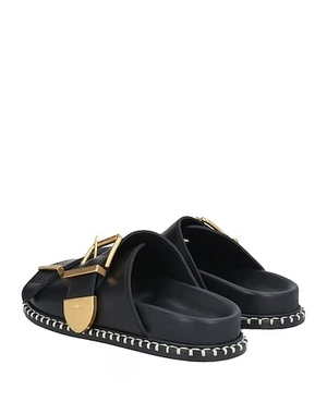 Chloé Flat Sandals With Buckle Strap