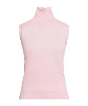 Sportmax Lightweight Sleeveless Turtleneck Top - Pink