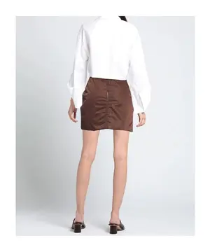 GANNI Gathered Detail Zip Up Skirt